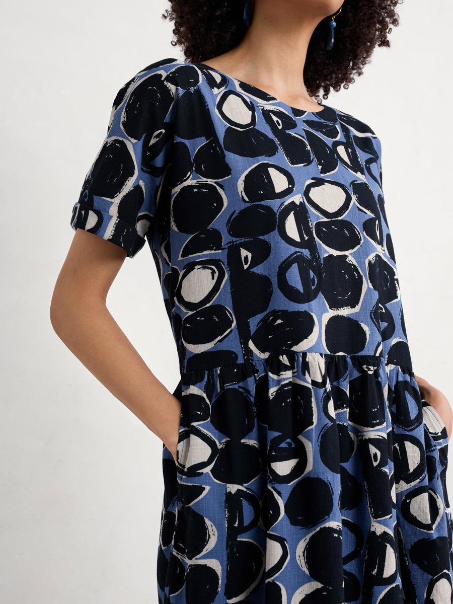 Seasalt Brouse cotton dress Pebble Monoprint Mussel – CW CW